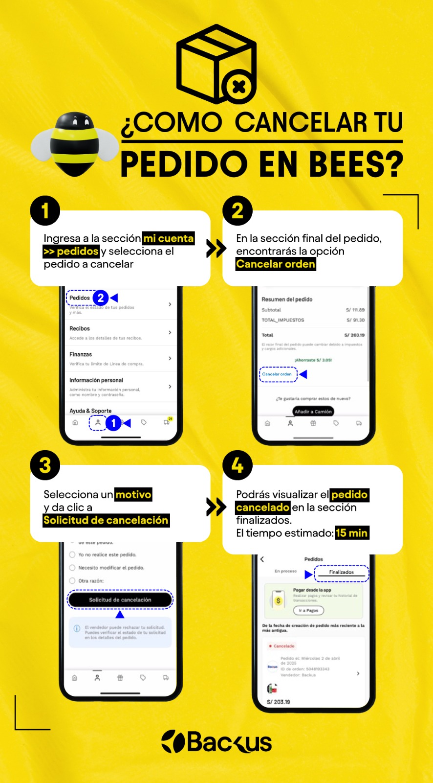 ¿Cómo cancelar tu pedido en Bees? – Anheuser-Busch InBev